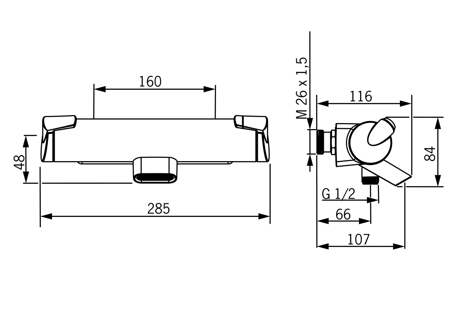 7154 | Badkarsblandare, 160cc | Oras Optima ECO | Oras