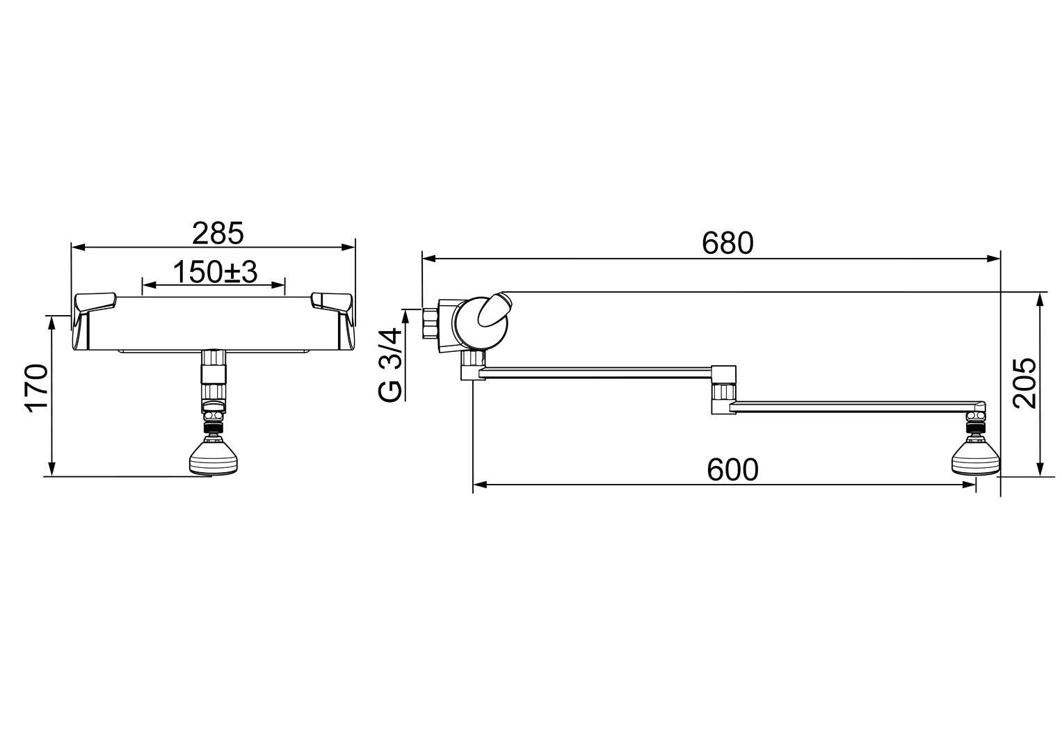 7131 | Shower faucet | Oras Optima | Oras