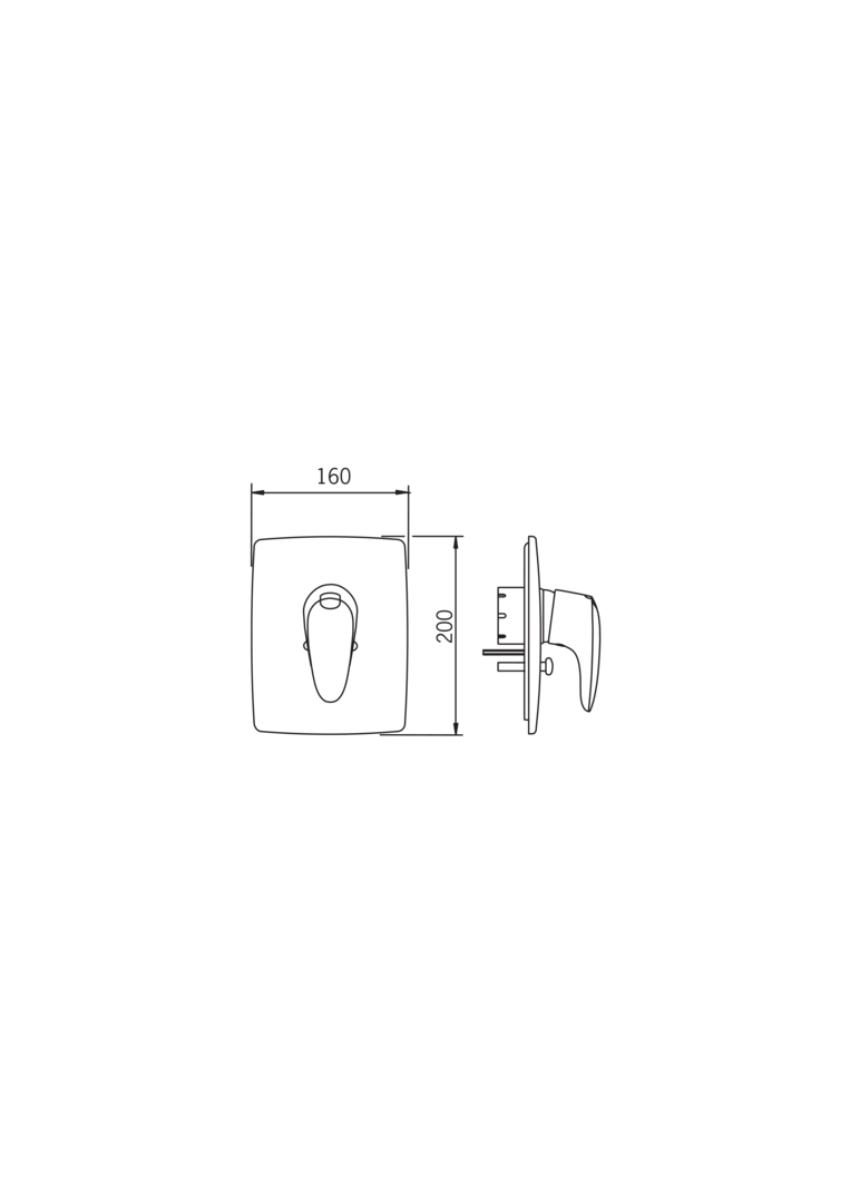 1888 | Cover part for bath and shower faucet | Oras Vega | Oras