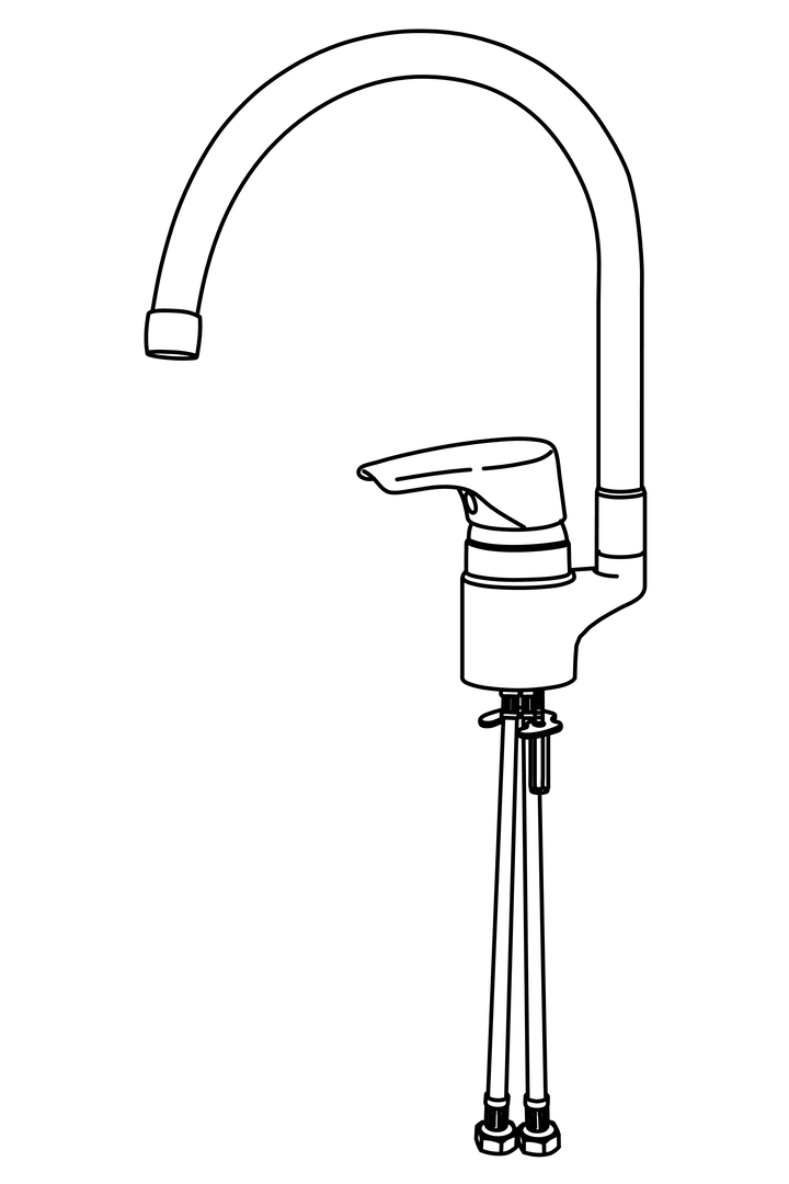 1938F | Kitchen faucet | Oras Saga | Oras