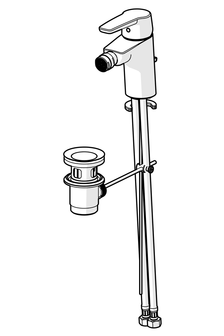 3918F | Bidet faucet | Oras Saga | Oras