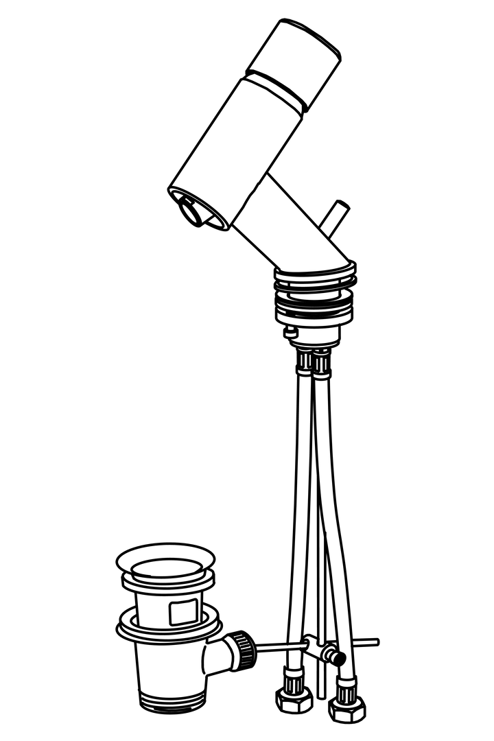 8518F | Bidet faucet | IL BAGNO ALESSI One by Oras | Oras