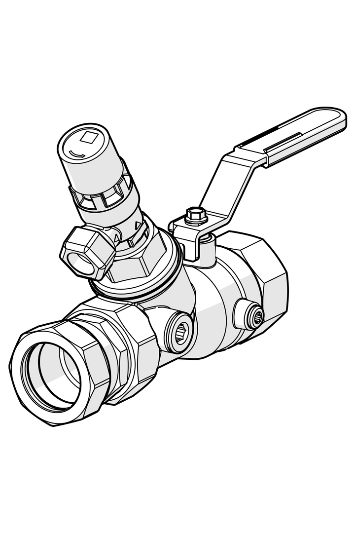 414042 | Syöttöventtiili, DN40, Cu42 | Oras | Oras