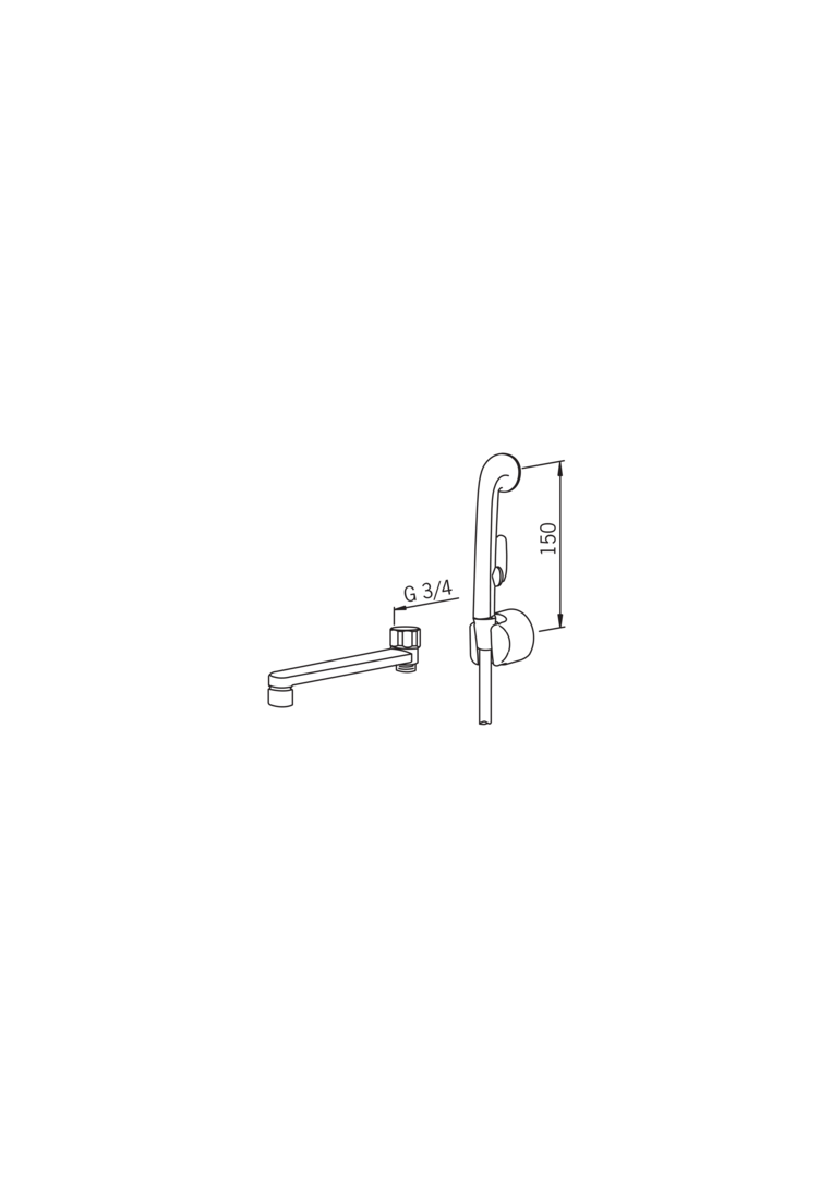 312 | Spout, Bidetta hand shower | Oras | Oras