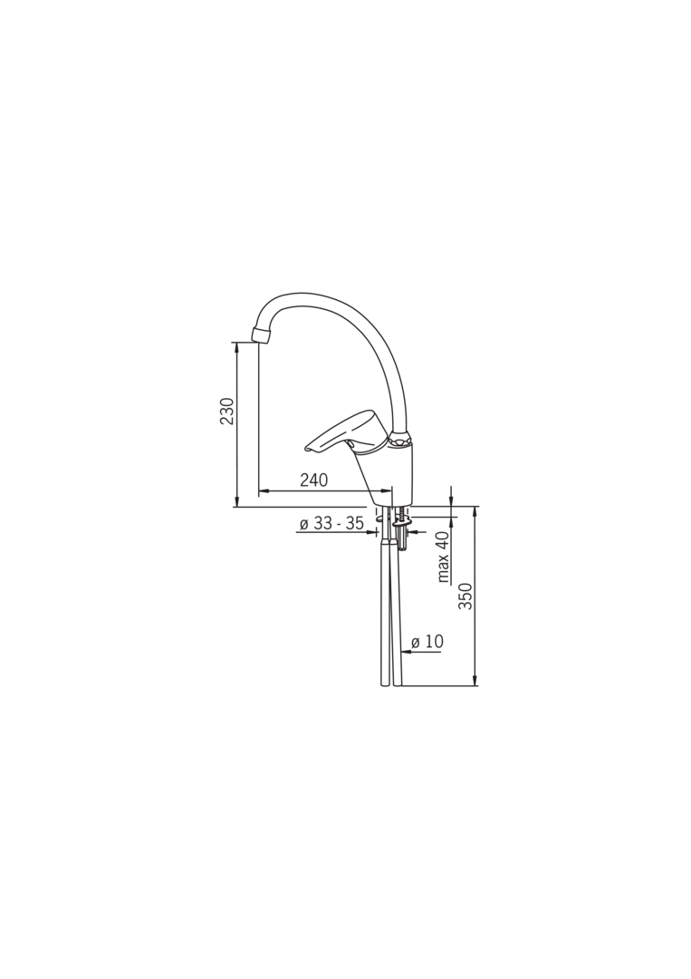 1933 | Kitchen faucet | Oras Saga | Oras