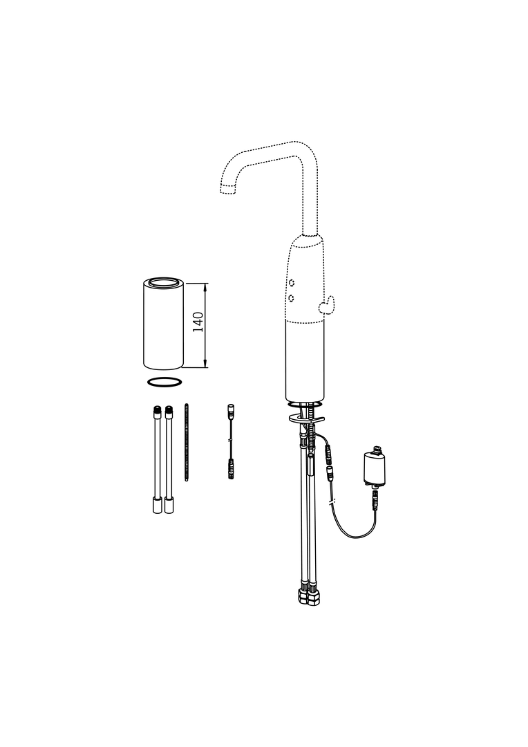 6931 | Raising kit, 140 mm | Oras Electra | Oras