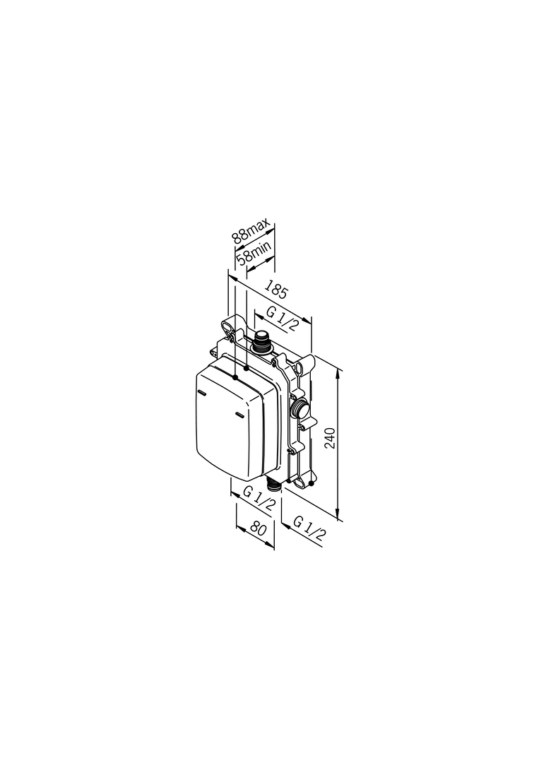 7127 | Body for shower faucet | Oras | Oras
