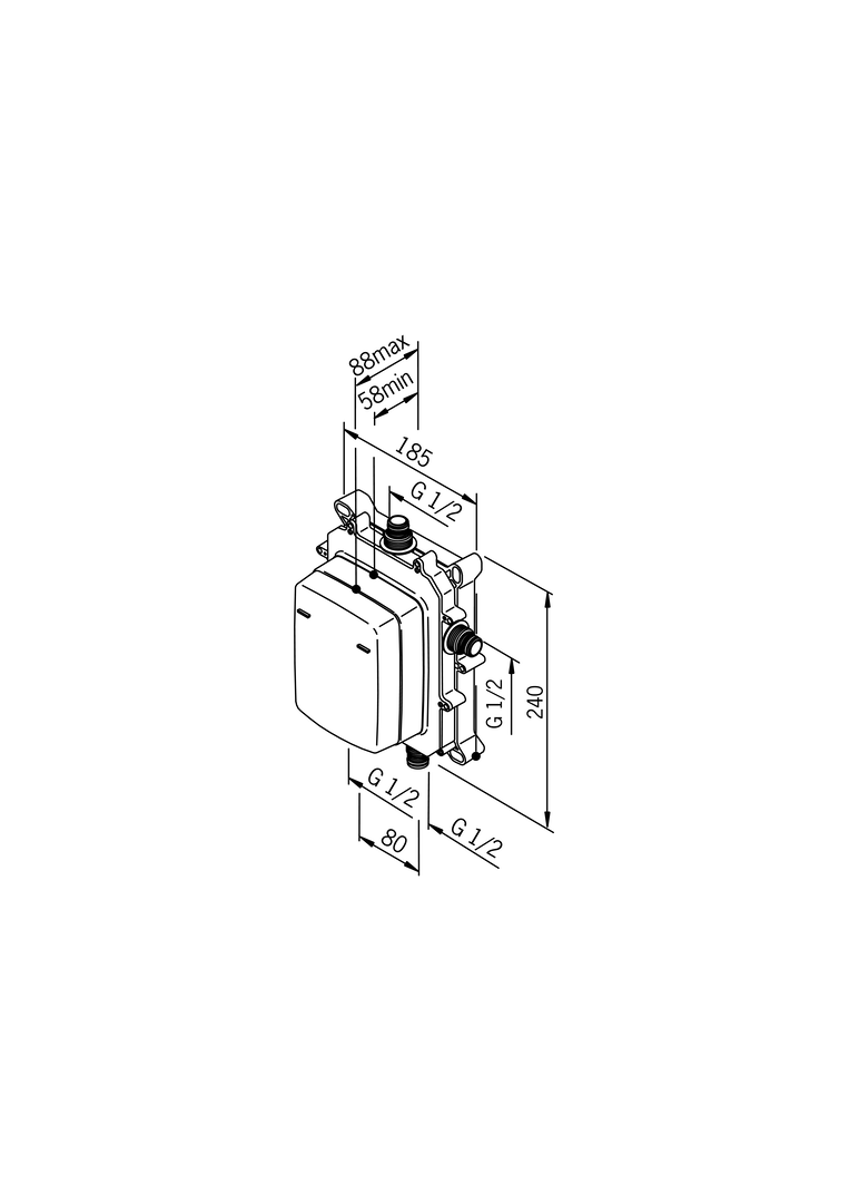 7128 | Body for bath and shower faucet | Oras | Oras