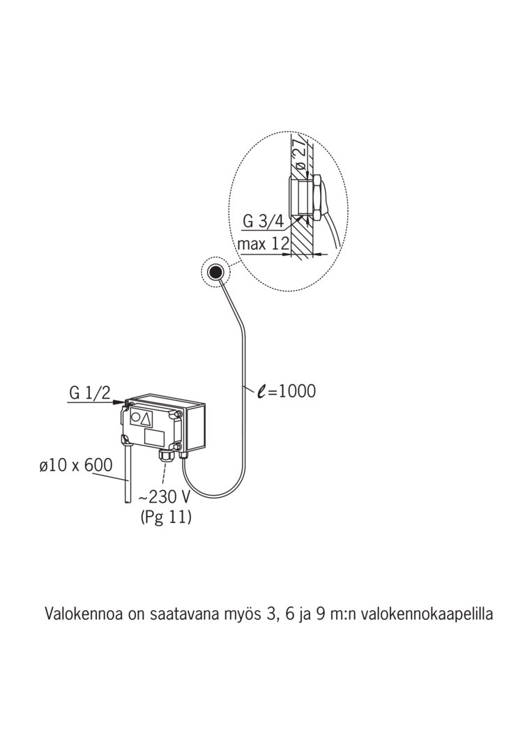 197039 | Urinal flusher | Oras | Oras