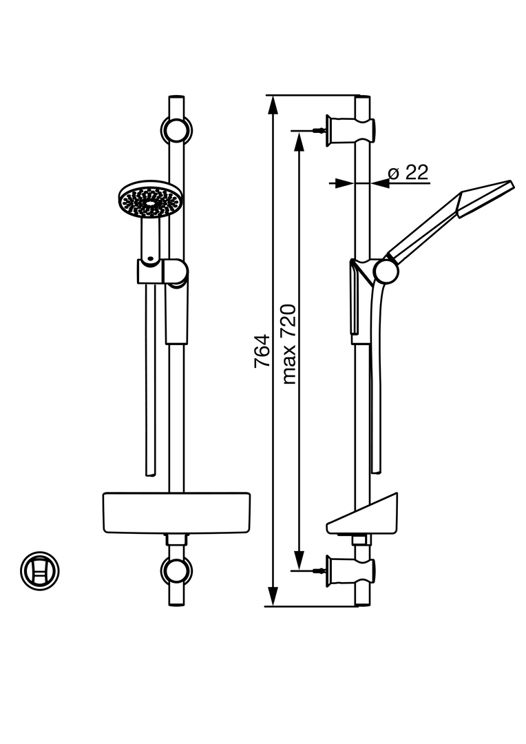 2796 | Shower set | Oras Optima | Oras