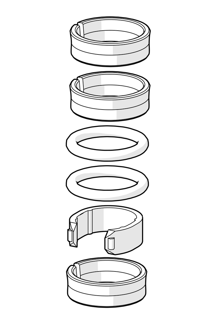 198287V | Juoksuputken tiivistesarja | Oras | Oras