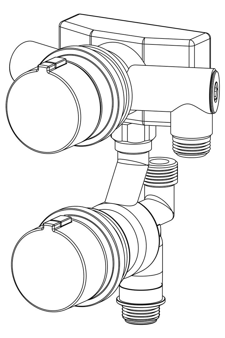 7487 | Shower cabin faucet | Macro | Oras