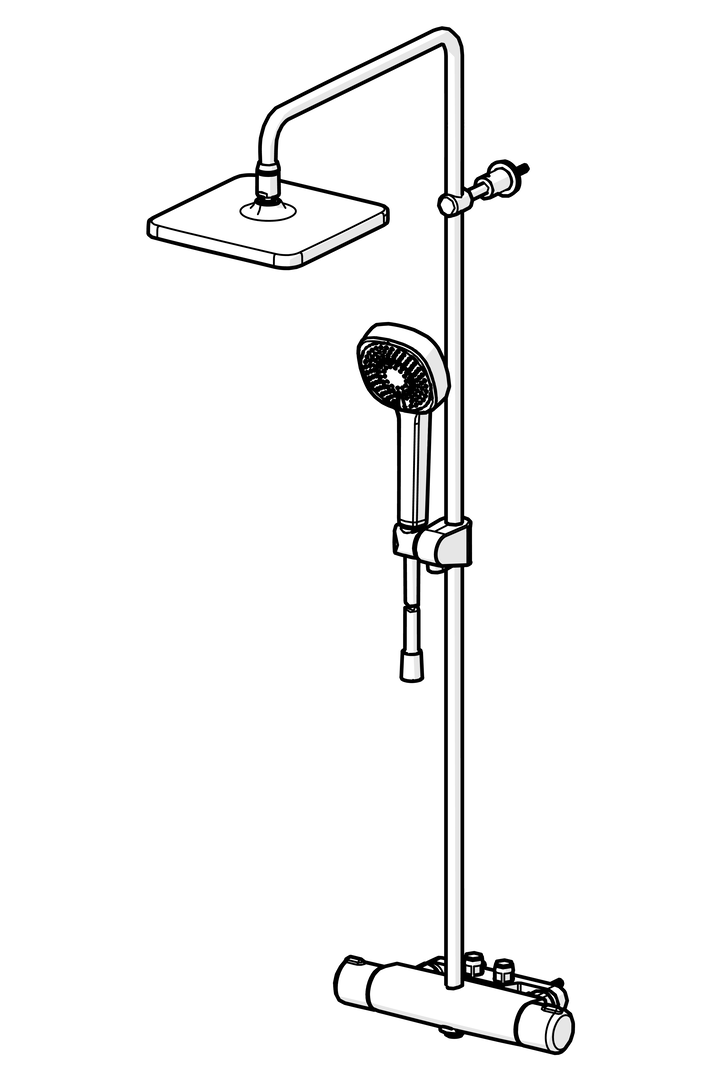 7415 | Shower system, 40cc | Oras Nova Style | Oras