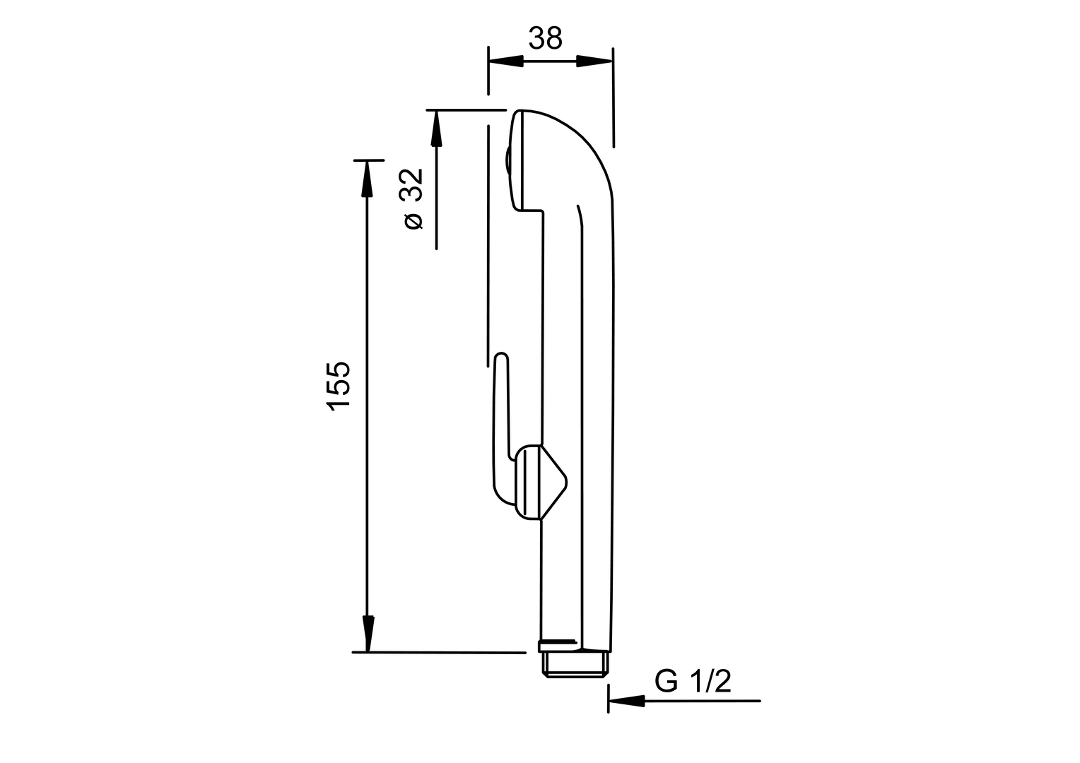 242050-33 | Bidetta hand shower | Oras | Oras