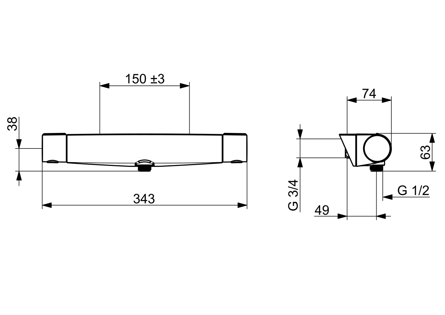 7160N | Suihkuhana | Oras Optima Style | Oras