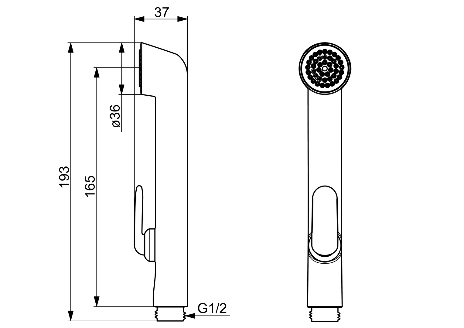 242050-33 | Bidetta hand shower | Oras | Oras