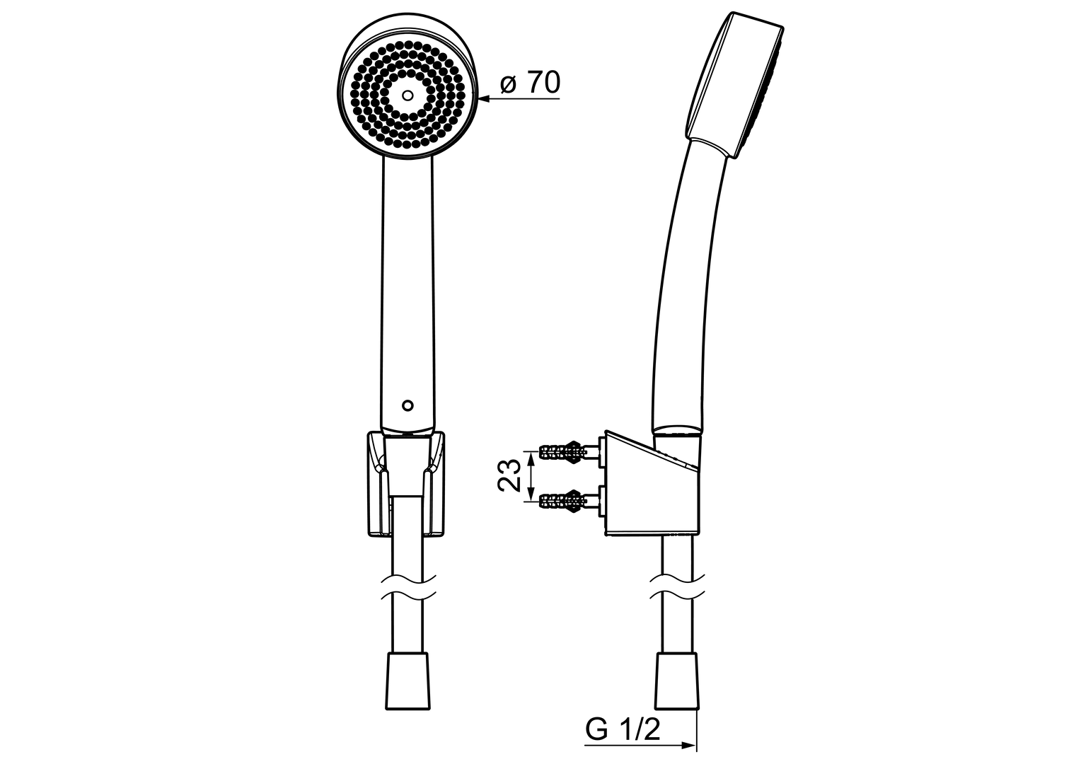 532 | Hand shower set | Oras Apollo ECO | Oras