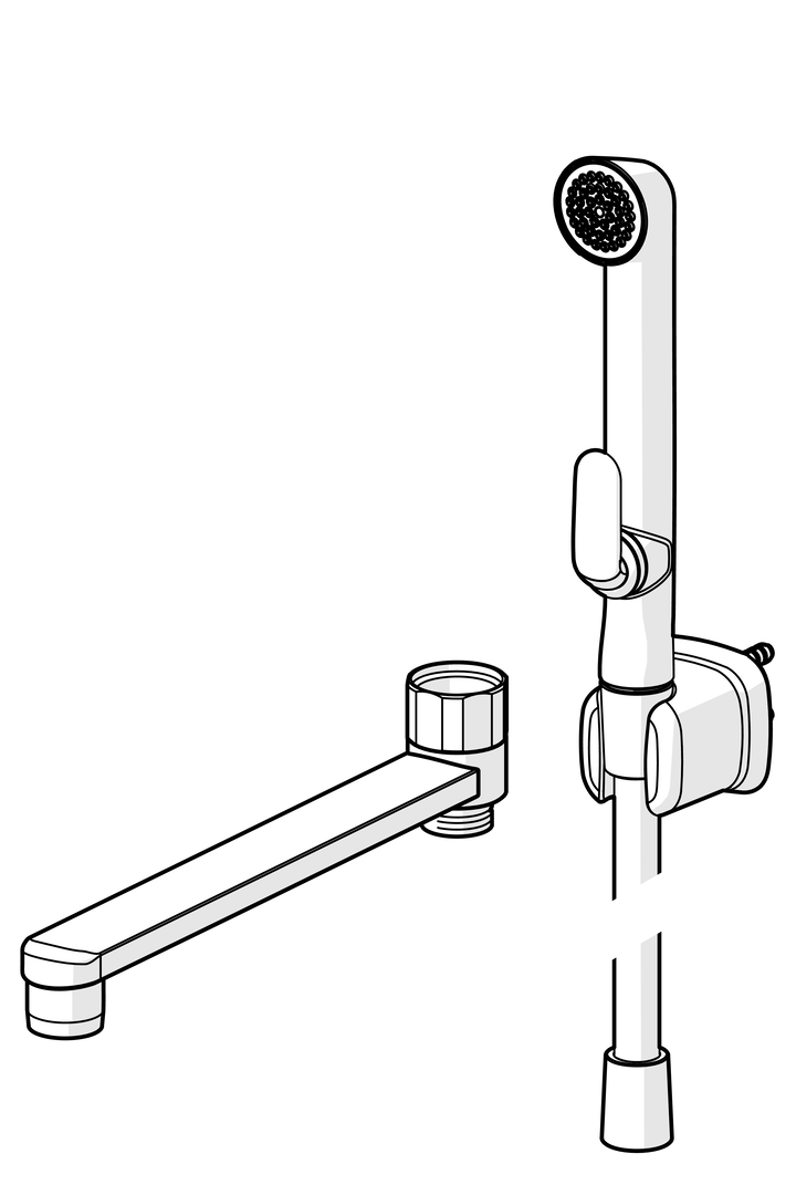 312 | Spout, Bidetta hand shower | Oras | Oras