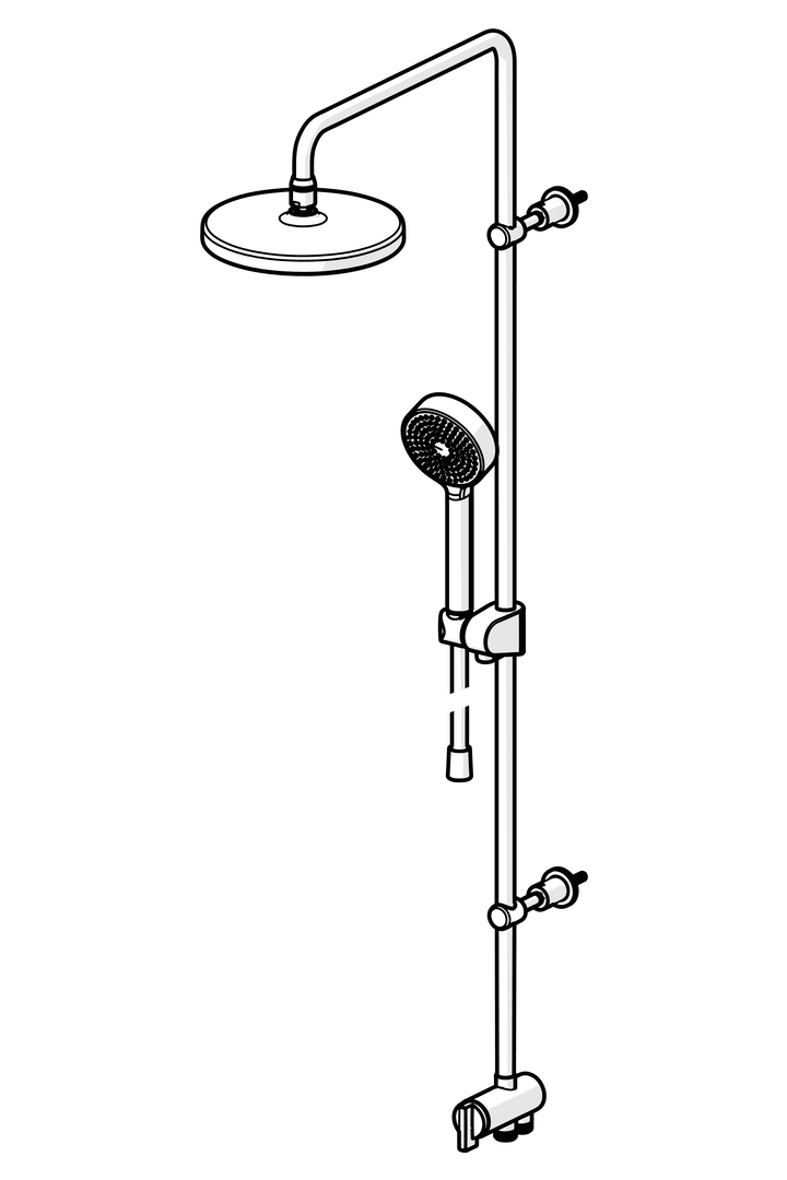 549 | Overhead shower set | Oras Apollo | Oras