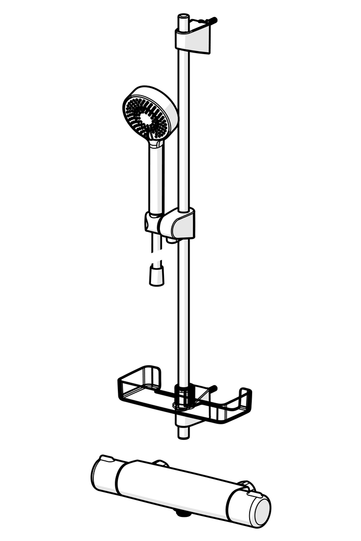 7413 | Shower faucet with shower set | Oras Nova | Oras