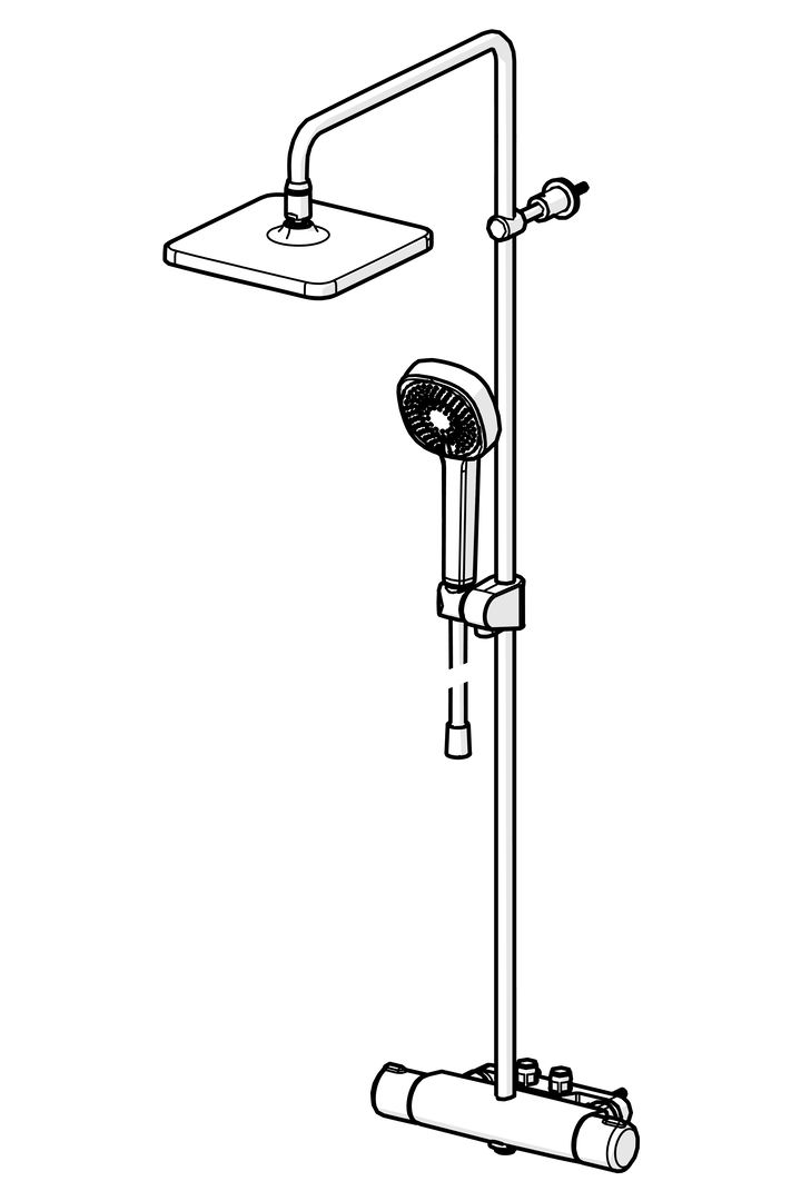 7415 | Shower system, 40cc | Oras Nova Style | Oras