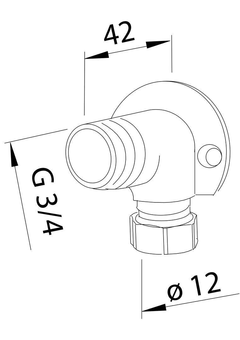 204750 | Angle coupling | Oras | Oras