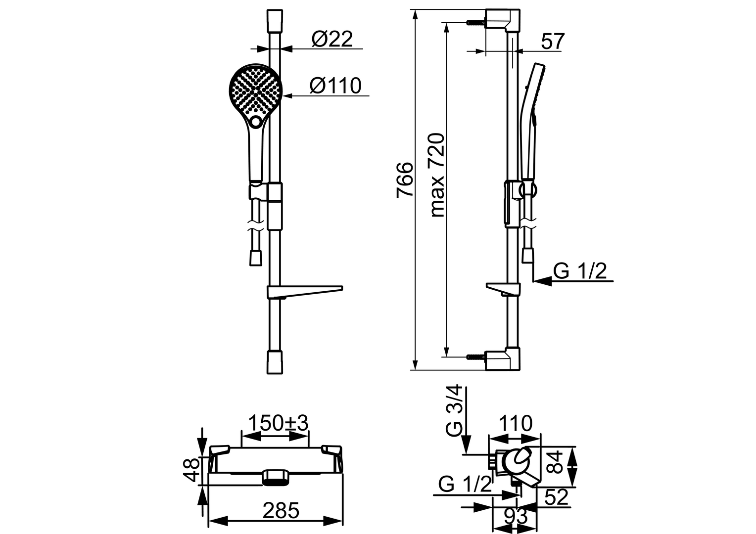 7149 | Amme- ja suihkuhana ja suihkusetti | Oras Optima ECO | Oras