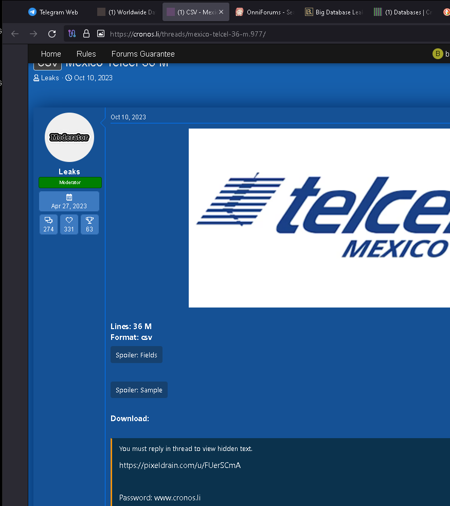 Telcel, the Giant of Telecom, Suffers Monumental Data Breach | InsecureWeb