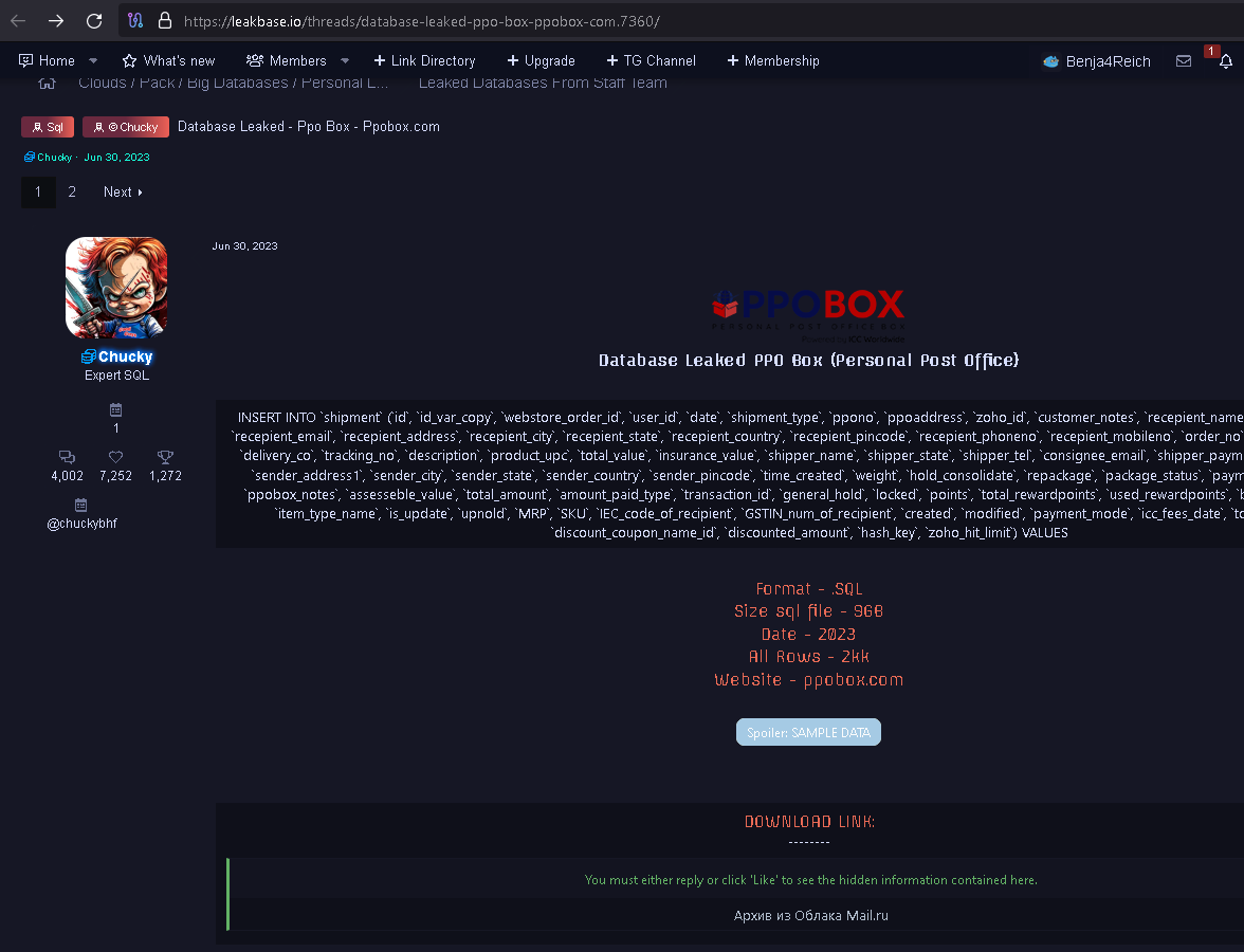 PPOBox.com Security Breach: Massive Data Leak Exposes Sensitive ...