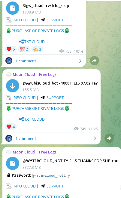 AnubisCloud Bot Breach: 155MB Leak Hits Telegram | InsecureWeb