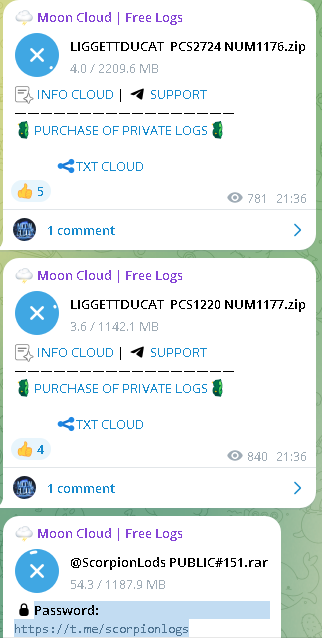 InsecureWeb Reveals Data Breach: @ScorpionLods PUBLIC#151 Compromised by #mooncloud | InsecureWeb