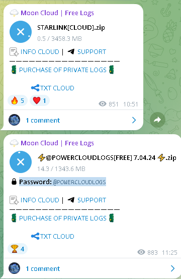 InsecureWeb Exposes Massive Breach: STARLINK[CLOUD]0712024 Compromised by #mooncloud | InsecureWeb