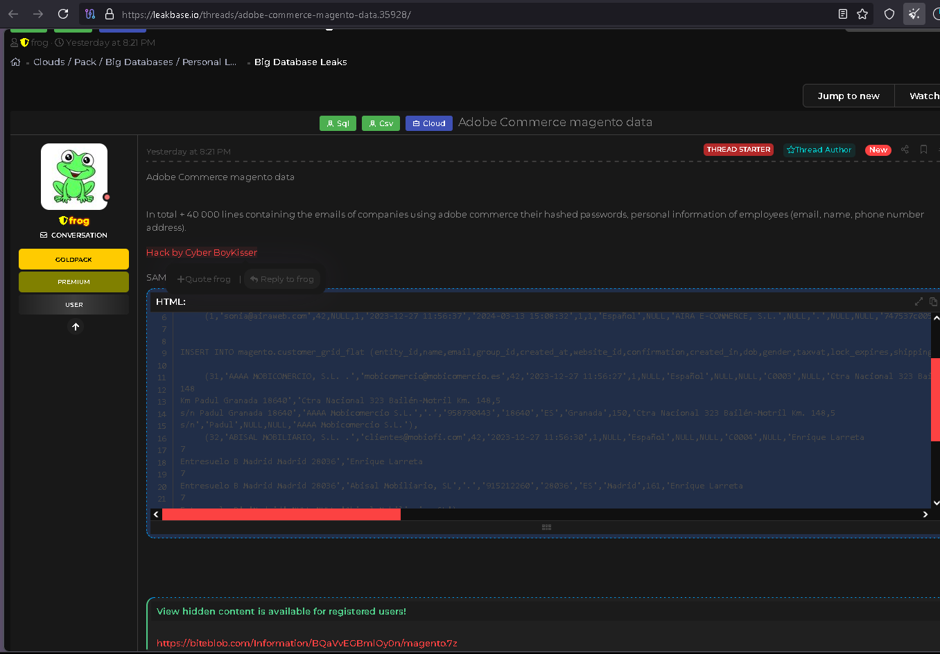 Adobe Commerce Data Breach: 40,000 Records Exposed on Dark Web ...