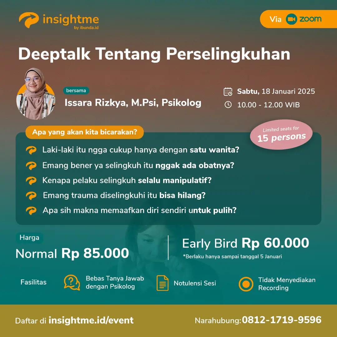 Deeptalk Online Tentang Perselingkuhan Batch 3 — Insightme
