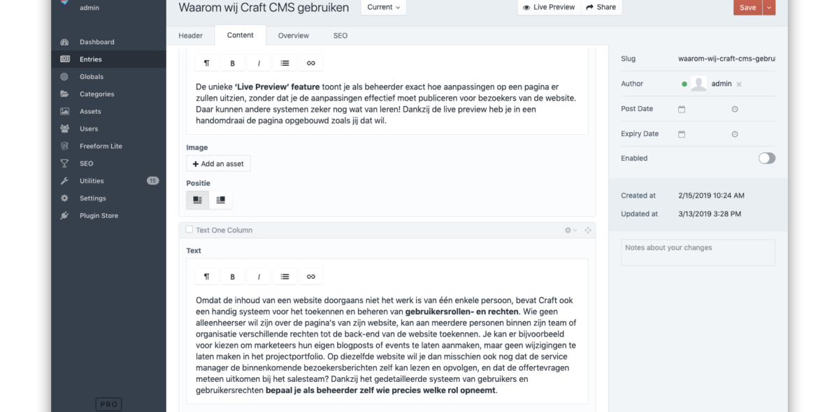 Waarom wij Craft CMS gebruiken | Statik.be