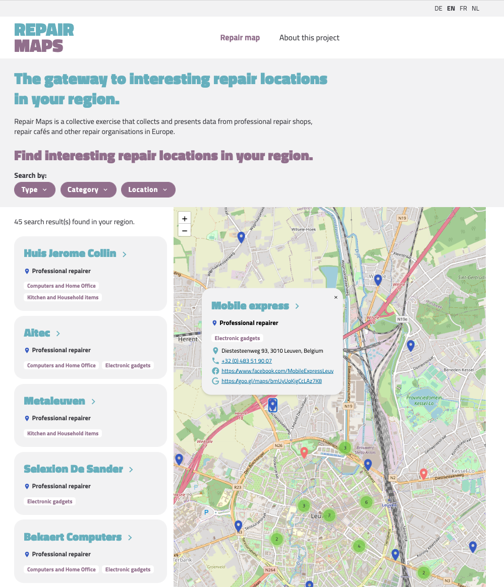 2 jaar Sharepair: maak kennis met Repair Maps, Repair Connects en het ...