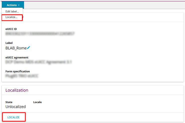 Manage eUICC profile localization – IoT Developer Portal