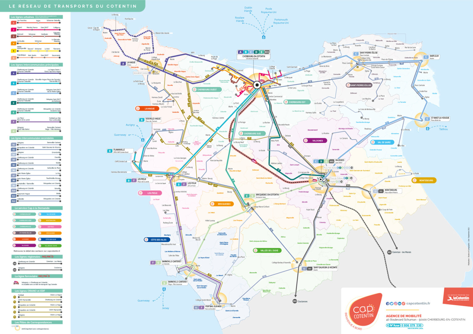 Lignes régulières - Cap Cotentin