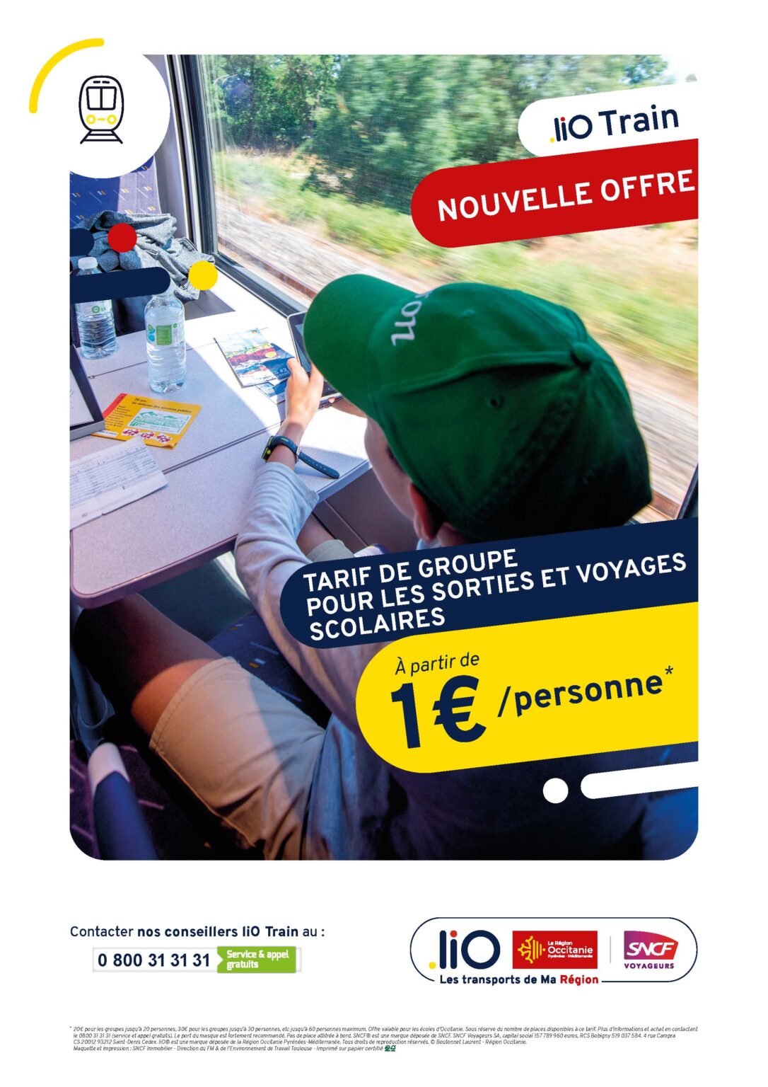 Un tarif liO Train dédié aux sorties et groupes scolaires d’Occitanie