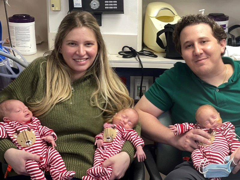 Rare Monochorionic Triplets born at Holtz Children’s to First Time ...