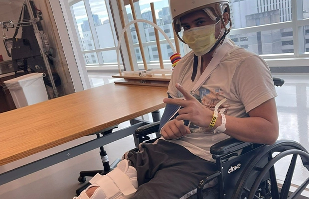 Young man recovers after severe motorcycle accident with help from ...