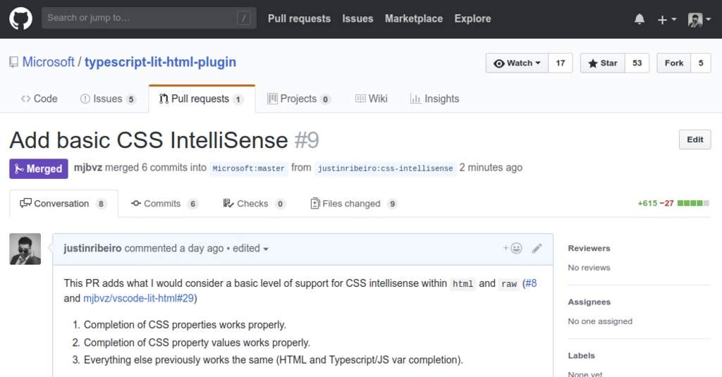 Added Css Intellisense To Lit Html Plugin For Vs Code Dr Justin Ribeiro Ph D
