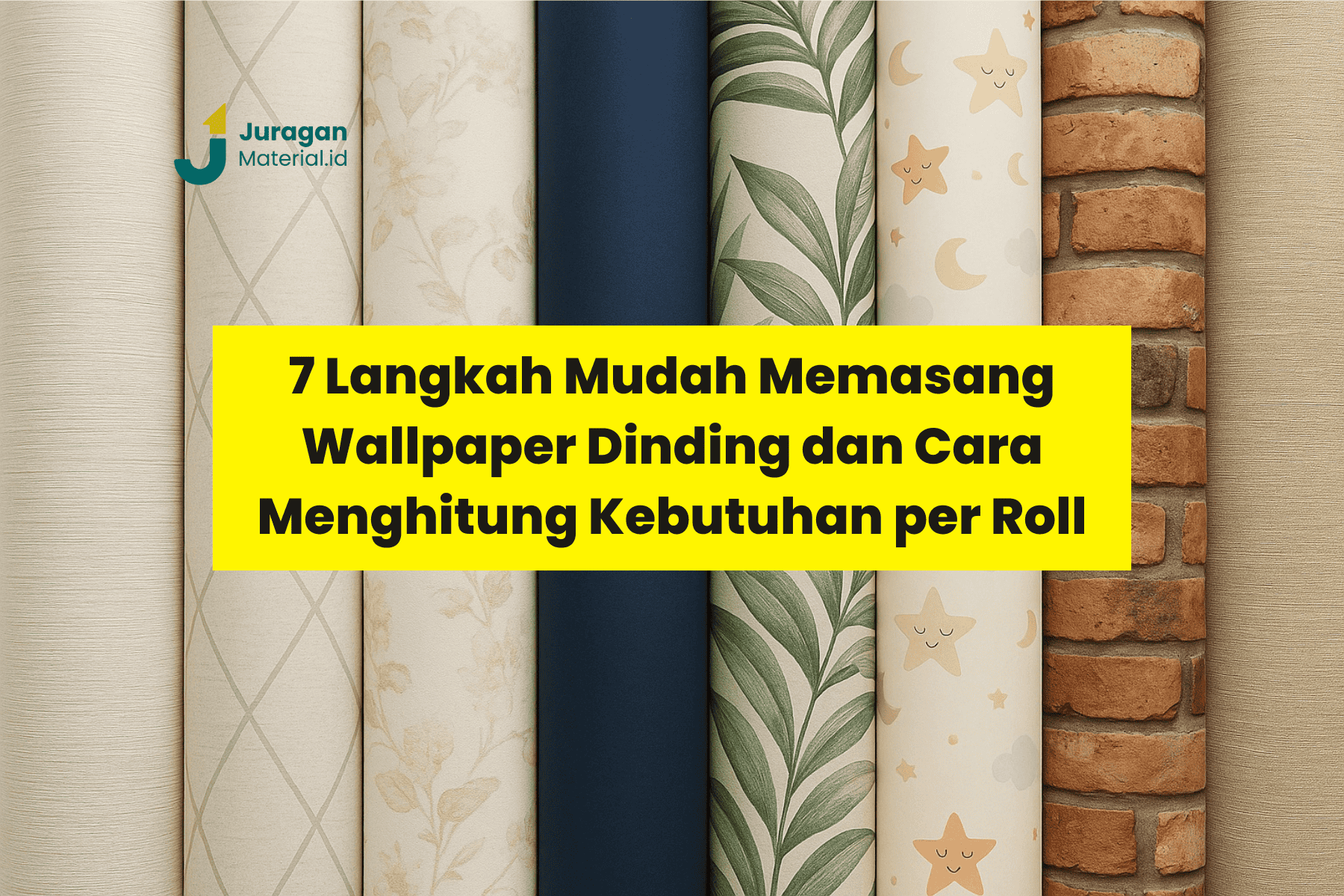 7 Langkah Mudah Memasang Wallpaper Dinding Sendiri