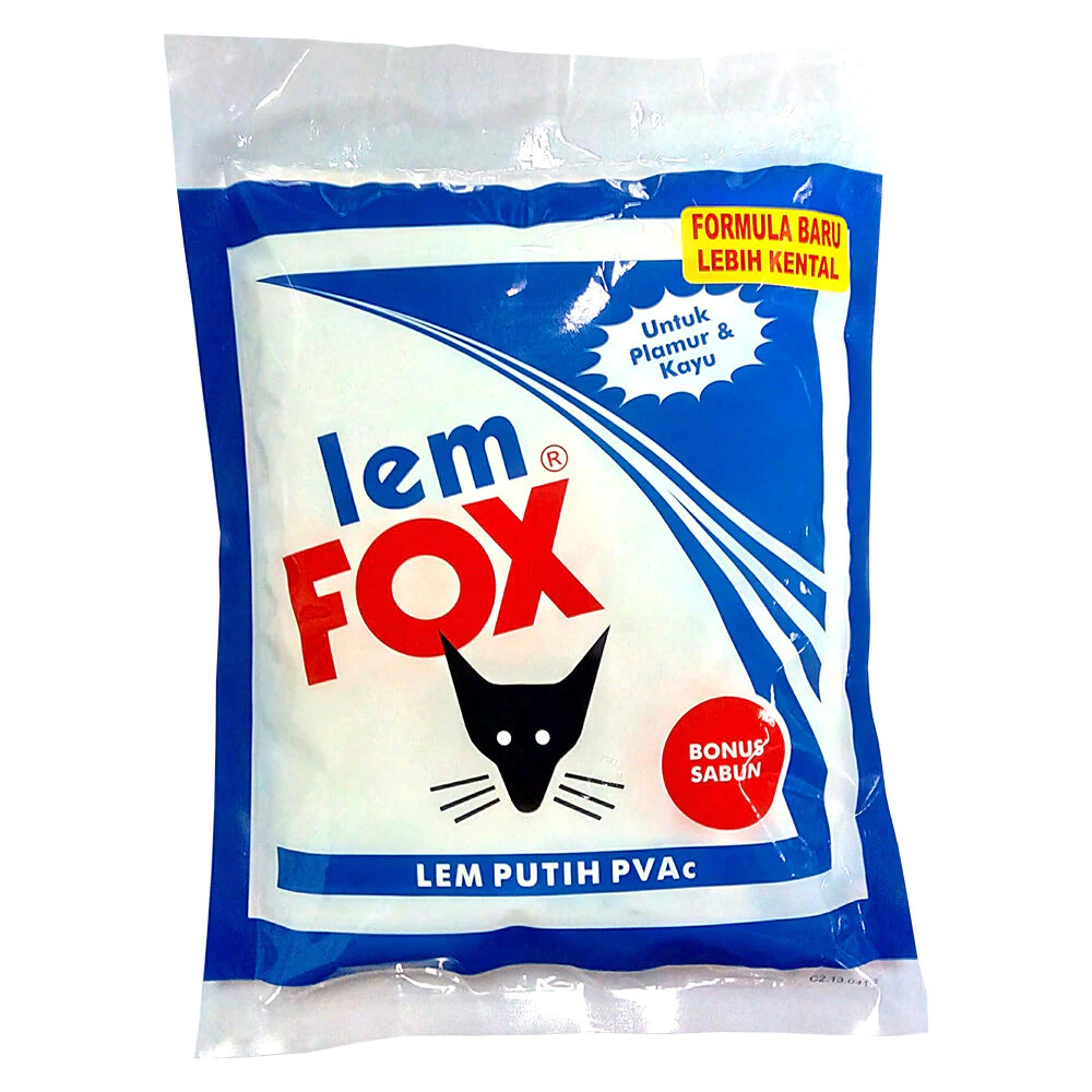 Jual Lem Putih Fox Putih PVAC 600 gram Original | Juragan Material