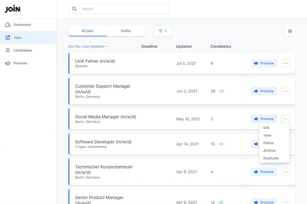How can I edit a job ad? | JOIN FAQ