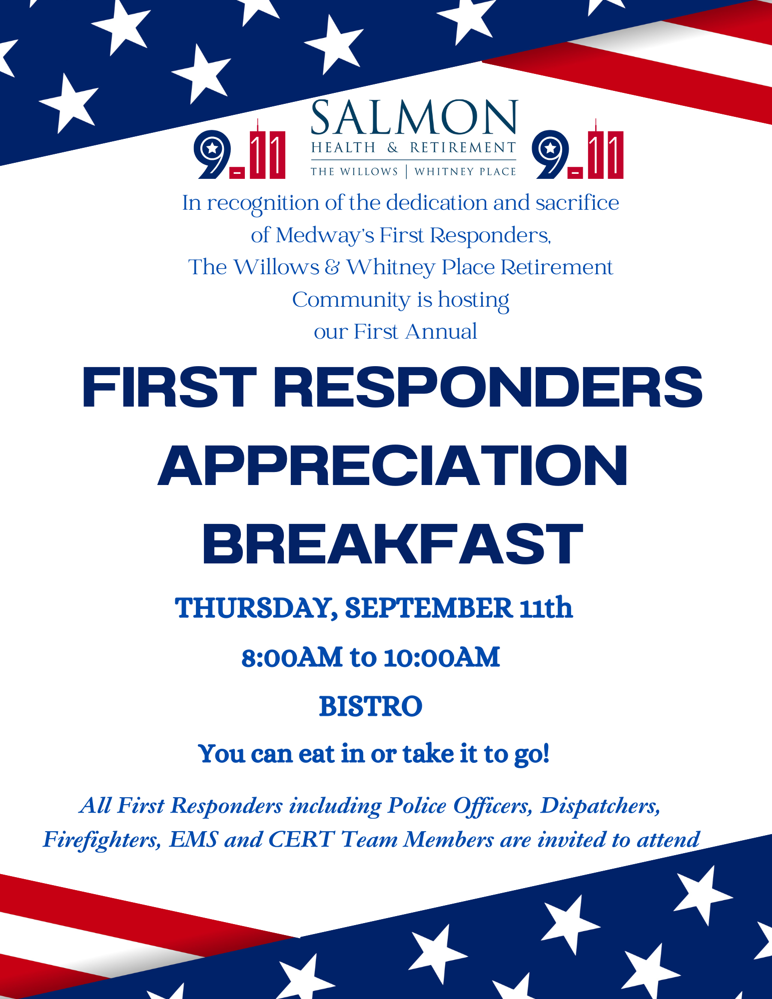 First Responders Appreciation Breakfast | Town of Medway