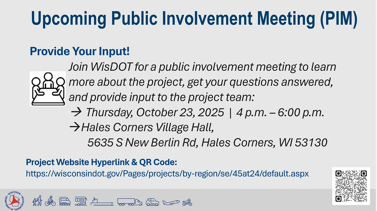 Wisconsin Dept of Transportation - Public Information Meeting - Highway ...