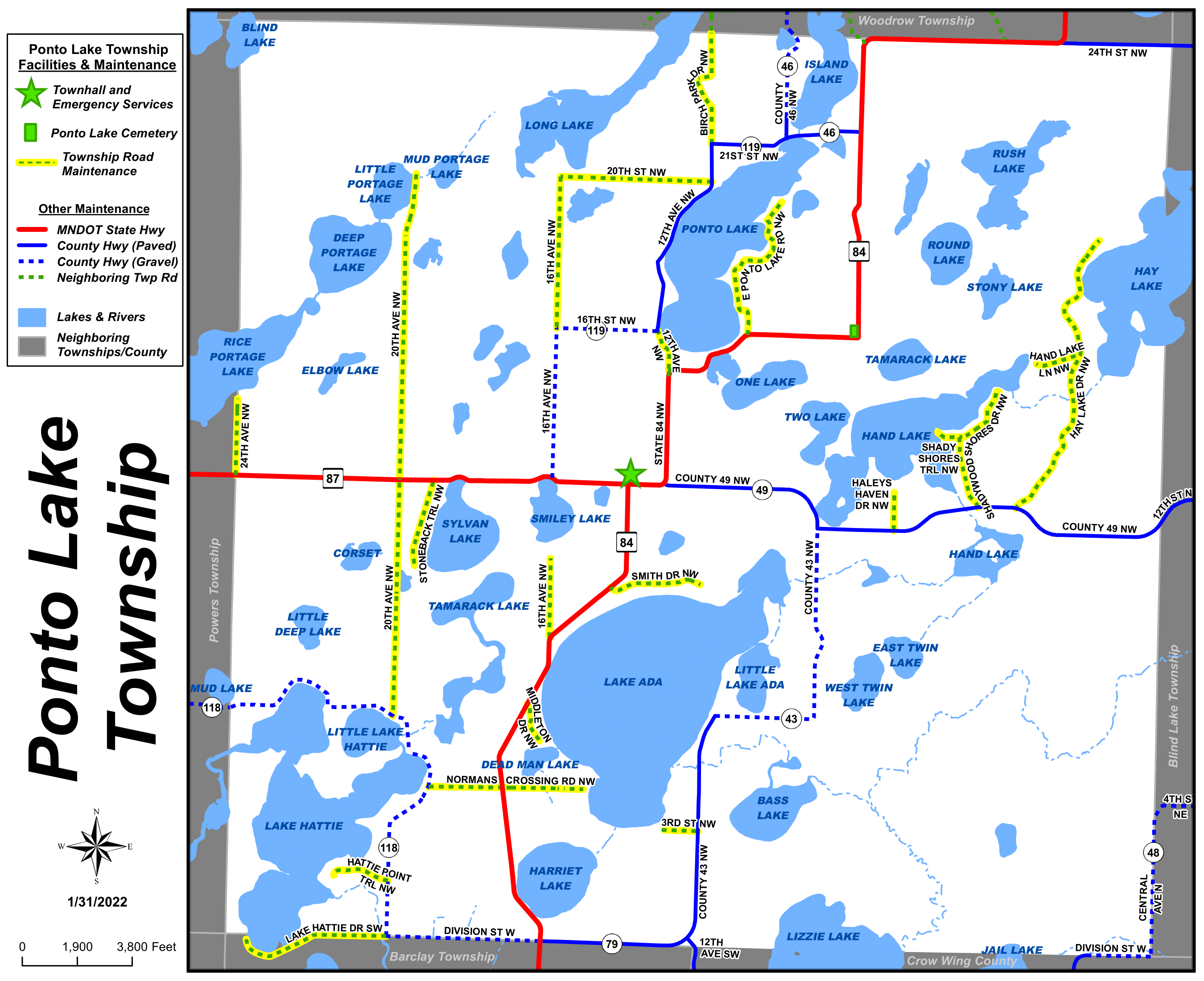 Township Map | Ponto Lake Township