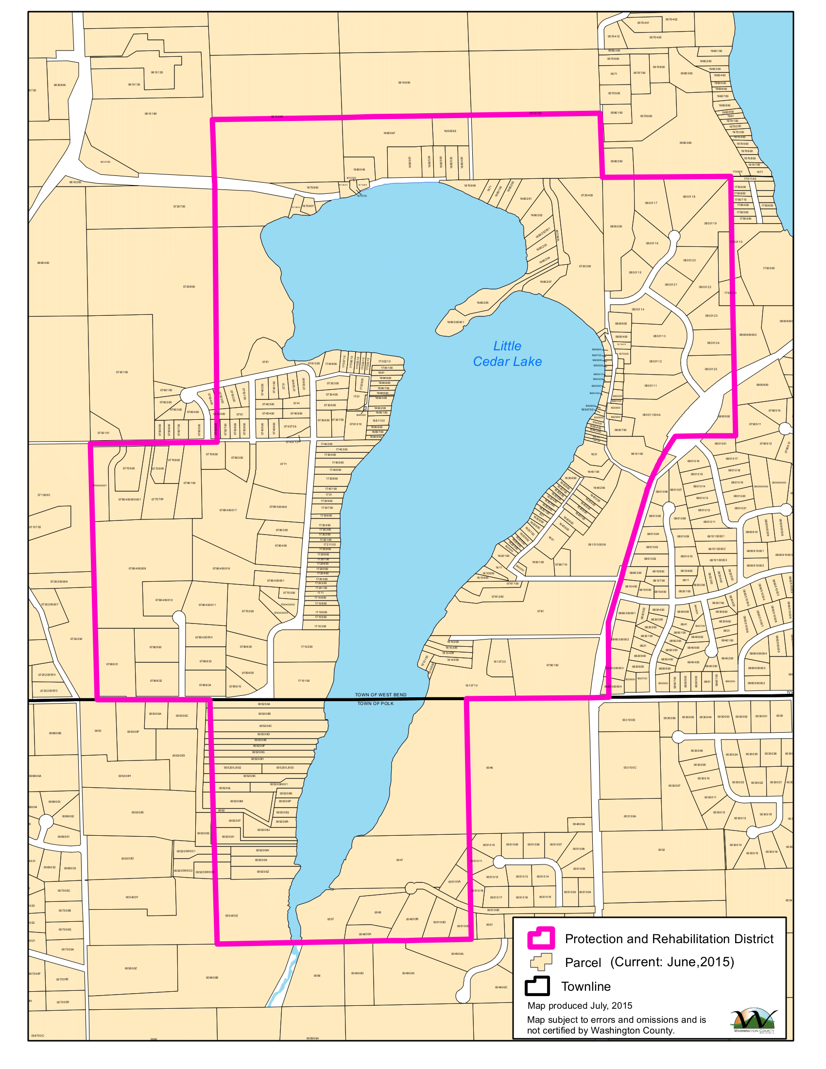Map of LCLPRD | Little Cedar Lake Protection and Rehab. District