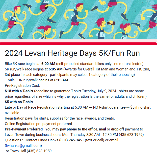 24th of July Celebration | Town of Levan